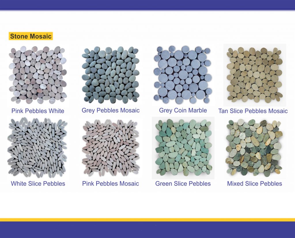Bali Pebbles Mosaic | Bali Stone Wall Cladding
